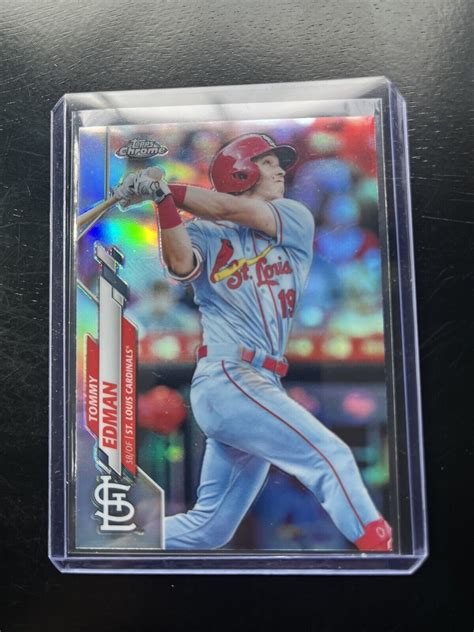 2020 Topps Chrome Refractor Tommy Edman St Louis Cardinals 94 Ebay