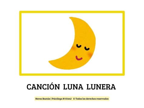 🎵 Canción Luna Lunera Con Pictogramas Letra Y Descarga