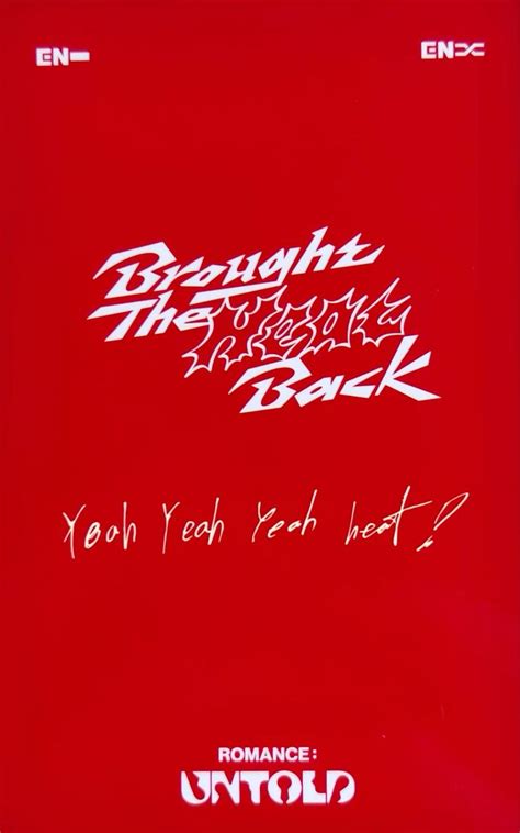 Romance Untold Heeseung Broadcast Brought The Heat Back Bthb Print Photocard Pc Scan In 2025