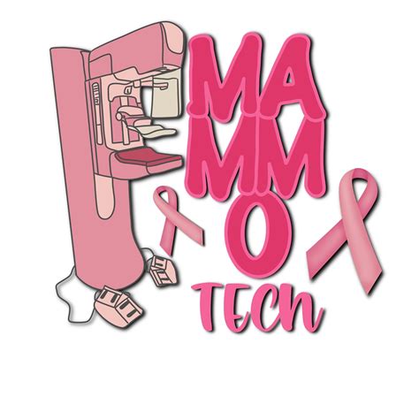 Mammo Tech Mammography Breast Cancer Awareness Pink Tech Week Png Jpeg