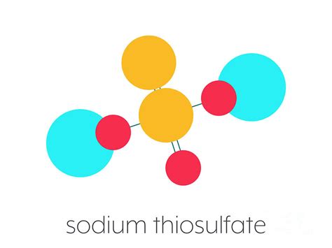Sodium Thiosulfate Chemical Structure Photograph By Molekuulscience