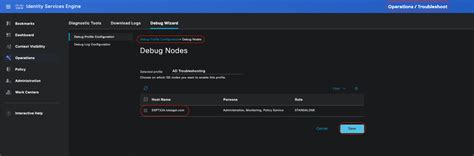 Use Debugging System To Troubleshoot ISE Cisco