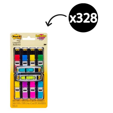 Post It Flags 119 X 432mm Assorted Pack 10 Winc