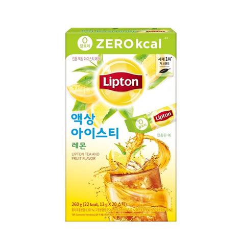 립톤 제로칼로리 액상 아이스티 레몬 20t 260g 홈플러스