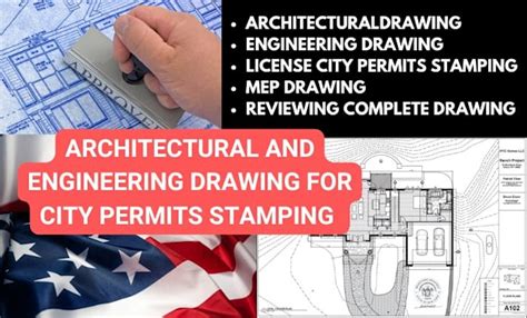 Draw Architectural Drawing Stamp Usa Engineering Drawing City Permits