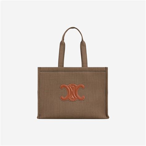 셀린느 피에 드 풀 텍스타일 라지 카바스 타이스 멀티컬러 Celine Kream