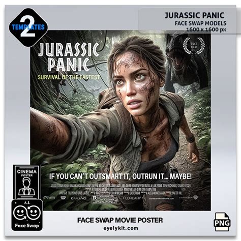 16 Stunning Jurassic Park Movie Poster Face Swap Downloads