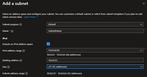Azure Networking Subnets
