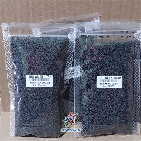 Biji Wijen Hitam Mentah Goma Raw Sesame Seed Seeds Lazada Indonesia