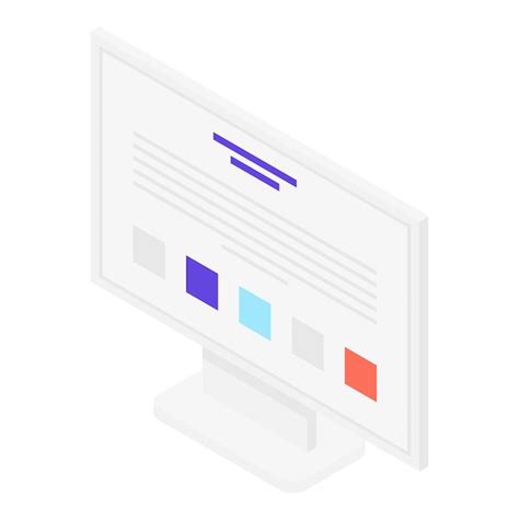 Premium Vector Lcd Monitor Icon Isometric Of Lcd Monitor Vector Icon For Web Design Isolated