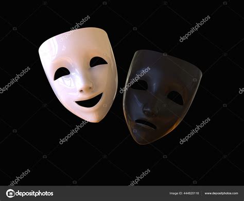 Comedy Tragedy Masks Black And White