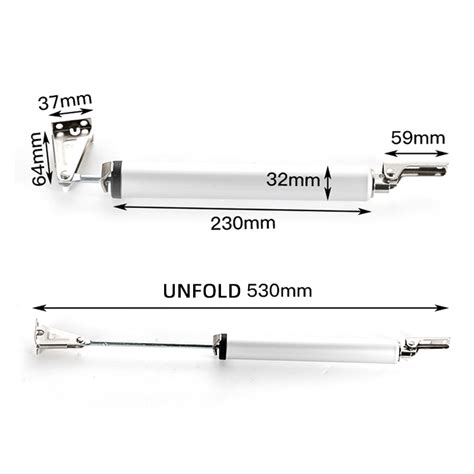 Buffer Adjustable Door Closer 100 Degree Stop Aut Grandado