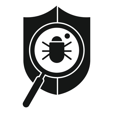 Bug Shield Icon Simple Vector Virus Hacker 20266018 Vector Art At Vecteezy