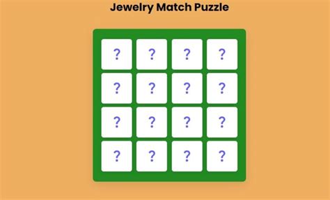 Jewelry Match Puzzle Using Htmlandcss In Vanillajs With Source Code