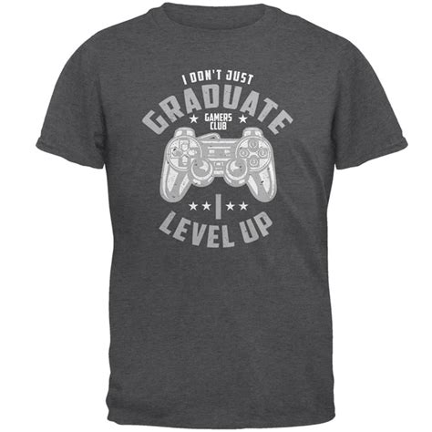 Graduate Level Up Gamer Funny Mens T Shirt
