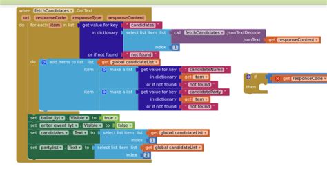 RUNTIME ERROR Parsing JSON And Foreach Loop MIT App Inventor Help