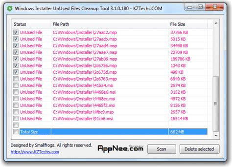 Windows Installer Unused Files Cleanup Tool