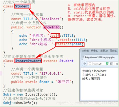 Php笔记之静态延时绑定与命名空间静态延时绑定什么意思 Csdn博客