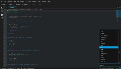 Kate Quicker Way To Select Correct Syntax Highlighting Help Kde