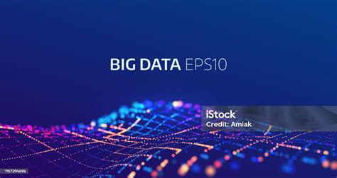 Big Data Abstract Vector Background Bigdata Code Visualization Stock Illustration Download