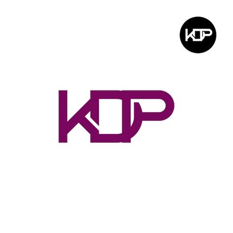 Premium Vector Kdp Logo Letter Monogram Design