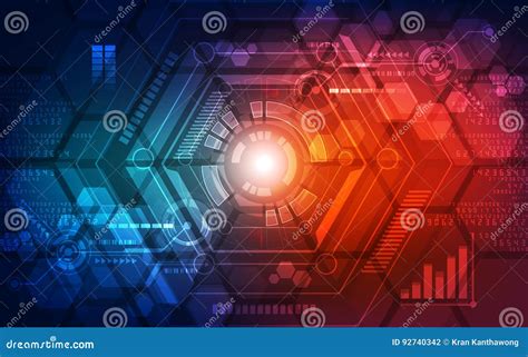 Abstract Technology Concept Background Vector Illustration Stock