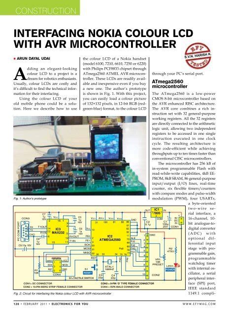 InterfAcing NokiA Colour LcD With AVr Microcontroller