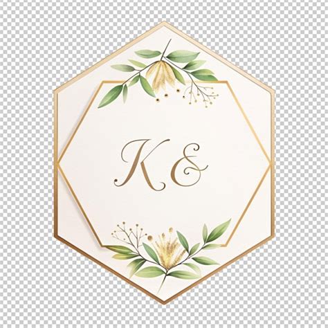 дизайн свадебного приглашения изолирован на прозрачном фоне Премиум Ai сгенерированный Psd