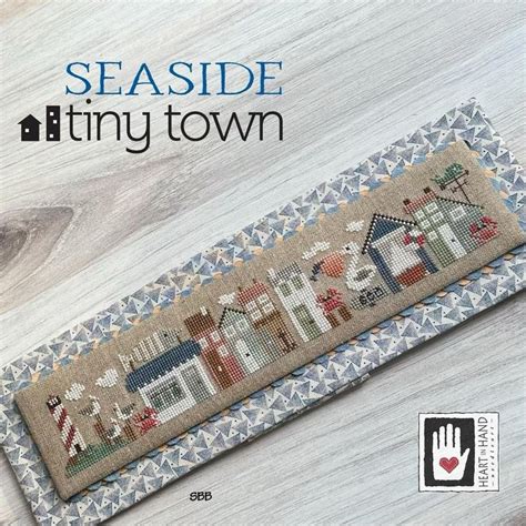 Heart In Hand Needleart Seaside Tiny Town With Embellishments Original