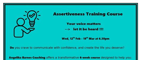 Assertiveness Training Course