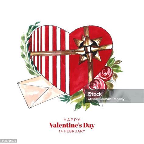 우아한 리본 하트 모양 발렌타인 데이 홀리데이 카드 배경 개념에 대한 스톡 벡터 아트 및 기타 이미지 개념 개념과 주제