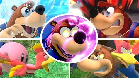 Banjo Kazooie All Victory Poses Final Smash Kirby Hat And Palutena