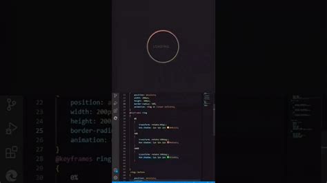 Loading Animation Using Html Css Coding Shorts Viral Trending Youtube