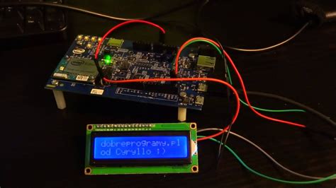Lcd I2c Intel Edison Youtube
