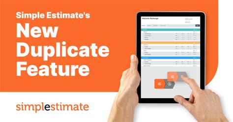 streamline your project management with simple estimate s new duplicate