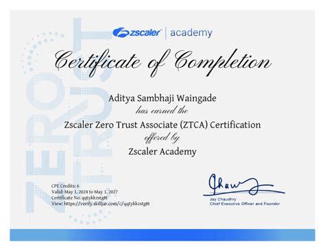 Excited To Announce That I Have Successfully Obtained The Zscaler Zero