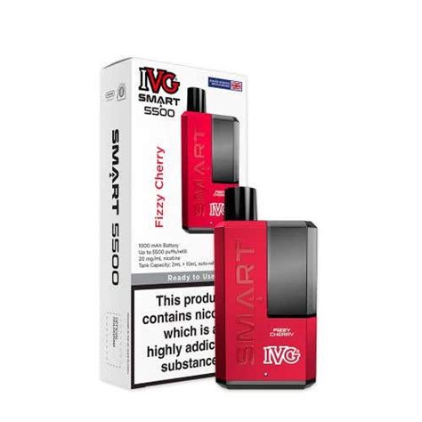 Ivg Smart 5500 Refillable Rechargeable Disposable Vape Kit Vape Uk