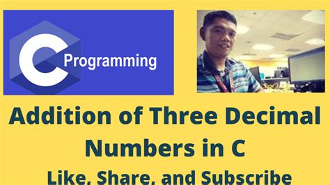 Free Programming Source Codes And Computer Programming Tutorials Addition Of Three Decimal