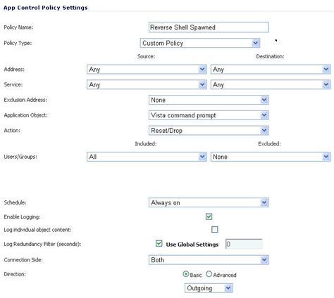Reverse Shell Exploit Prevention