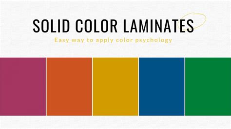 Solid Color Laminates Easy Way To Apply Color Psychology