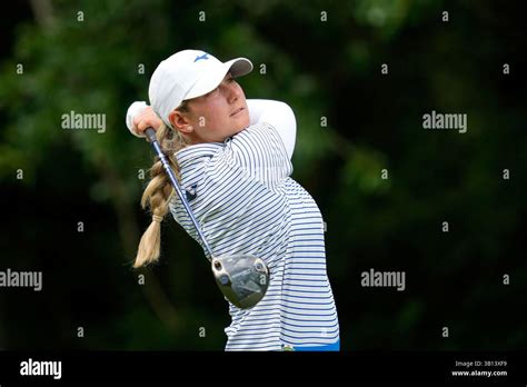 Bailey Tardy Hits On The 16th Hole During The First Round Of The