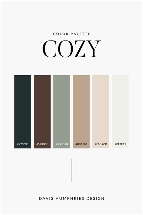 Earthy Cozy Color Palette Sage Green Brown Cream Color Design
