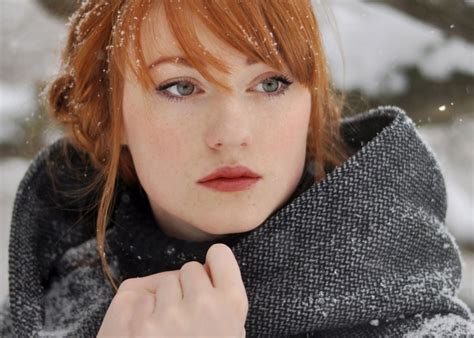 Dertig Prachtige Roodharige Vrouwen Man Man