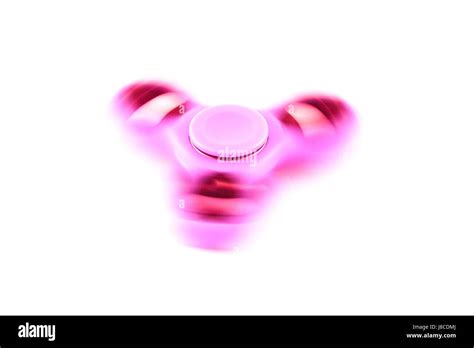 Fidget Spinner In Isolated Background For Stress Release During Work