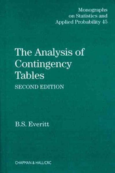 Pre Owned Crc Monographs On Statistics And Applied P The Analysis Of