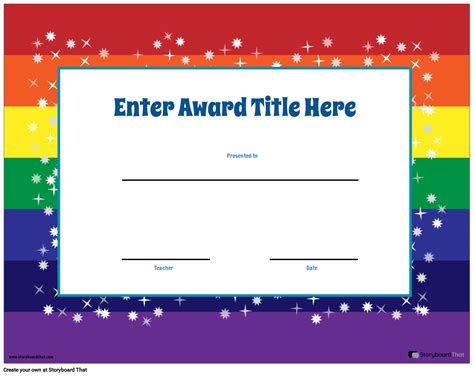 Storyboard That Free Student Award Templates