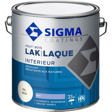 Sigma Lak Interieur Mat Ral 9010 25l Deur En Kozijn Verfrollen