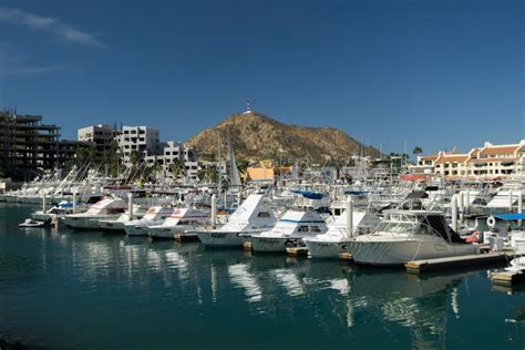 Cabo San Lucas Marina Editorial Stock Image Image Of Spots 88235064
