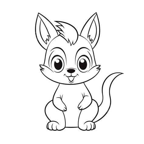 귀여운 캥거루 색칠 페이지 개요 스케치 드로잉 벡터 만화 다람쥐 그리기 만화 다람쥐 개요 만화 다람쥐 스케치 Png 일러스트 및 벡터 에 대한 무료 다운로드
