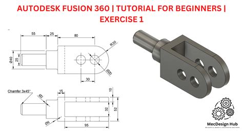 Master Fusion 360 Basics Step By Step Tutorial On Revolve Extrude Cut Patterns Fillet